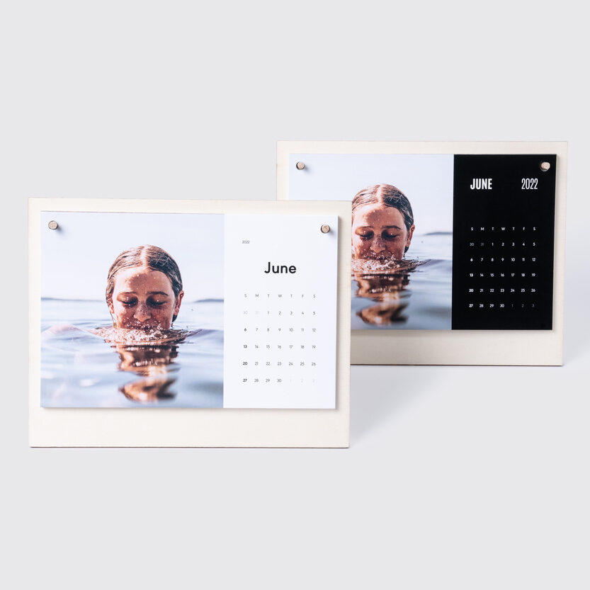 Make Photo Calendar 2024 on a Wooden Stand | Squared.one